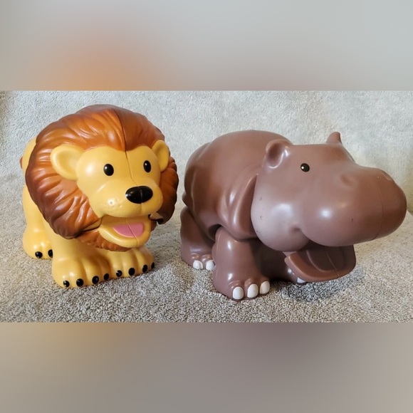Fisher-Price | Toys | Little People Hippo And Lion With Sound By Fisher Price | Poshmark